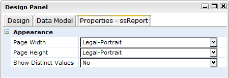 Report Properties